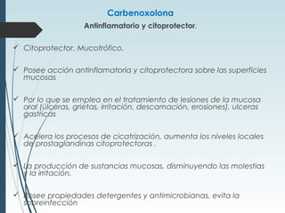 Protectores de la mucosa gastrica | PPT
