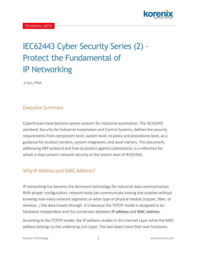 Protect The Fundamental of IP Networking - Network Security Features 2019 | PDF