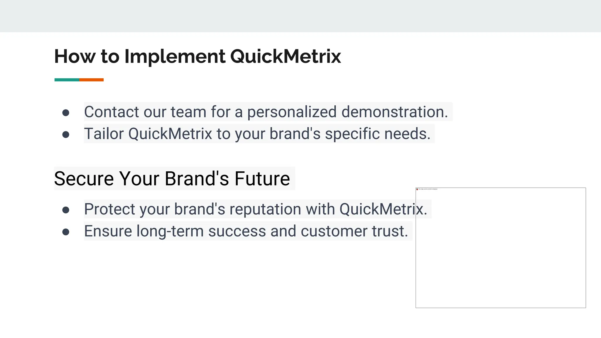 Protect Your Brand's Reputation with QuickMetrix.pptx | Business | Business and Finance
