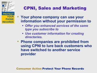 Protect Your Phone Records | PDF | Phone Services | Home Utilities