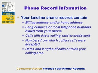Protect Your Phone Records | PDF