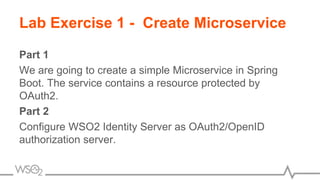 Microservice Protection With WSO2 Identity Server | PPT