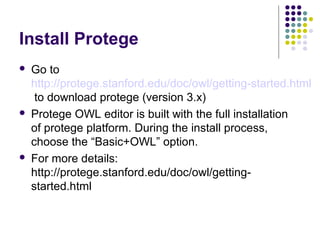 Protege tutorial | PPT