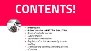 MODULAR NATURE OF PROTEINS | PPTX