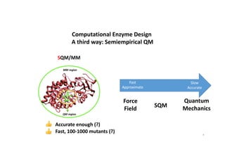 Computational Enzyme Design – a status report | PPT