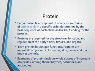 Protein | PPTX