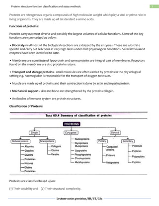 Proteins Structure And Function