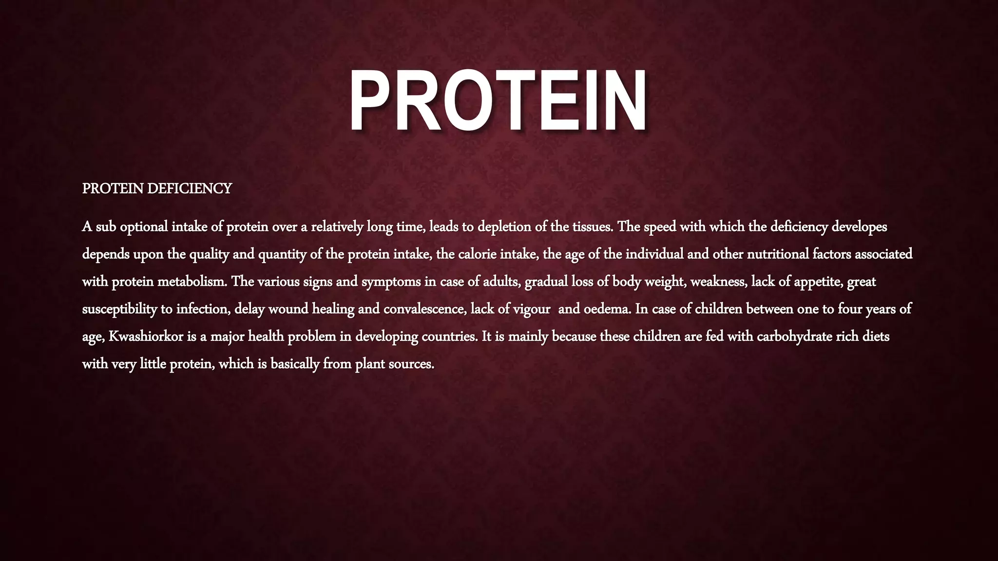 Protein | PPTX