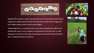 Protein | PPTX | Vegetarian Diets | Food & Drink