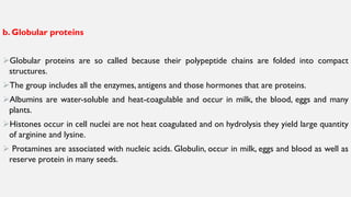 Protein-Introduction, Classification, Function, Deficiency Symptoms | PDF
