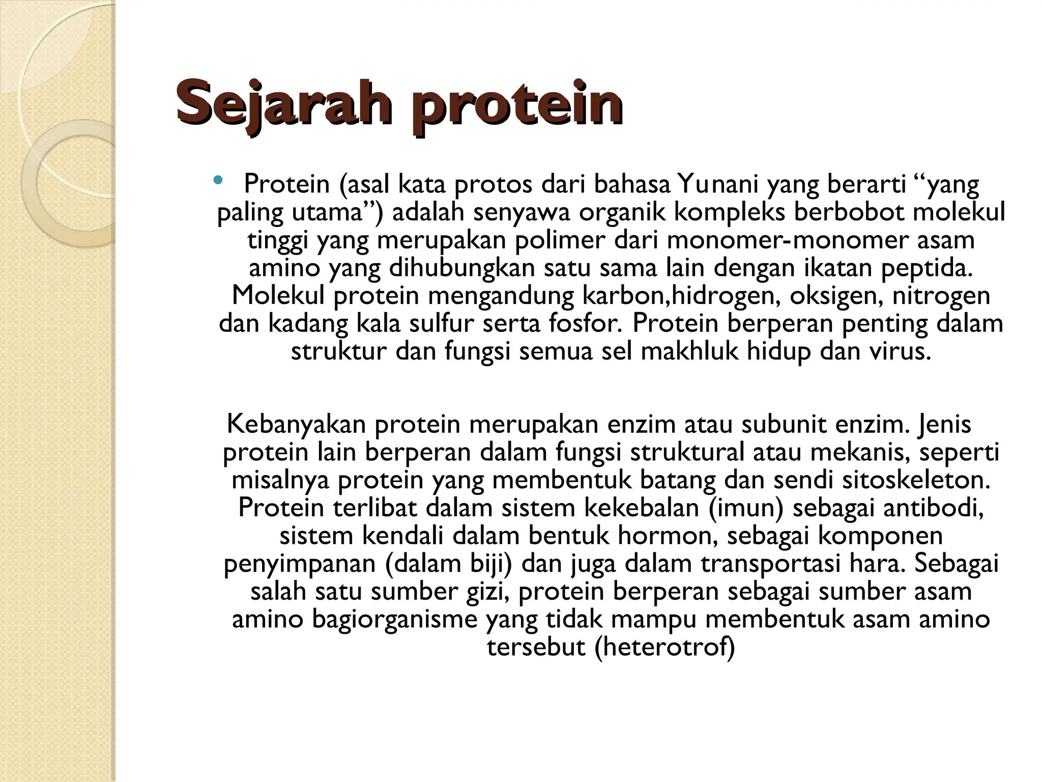 materi ini menjelaskan tentang zat gizi protein | PPT