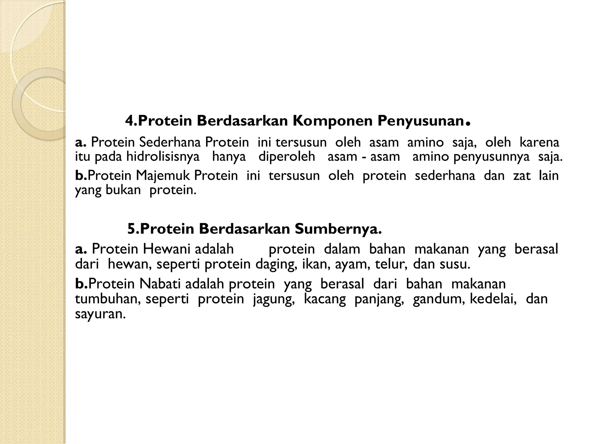 materi ini menjelaskan tentang zat gizi protein | PPT