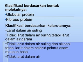 pengertian, manfaat, struktur protein .ppt
