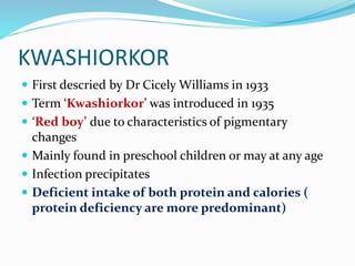 Protein energy malnutrition | PPTX
