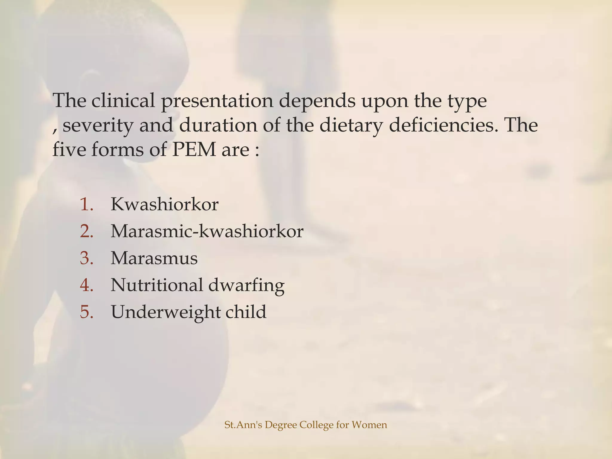 Protein Energy Malnutrition | PPTX
