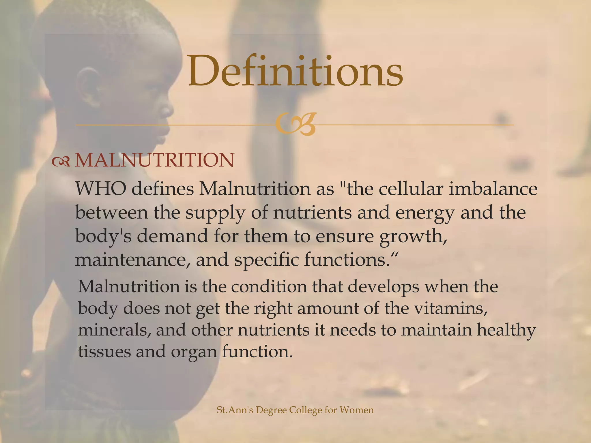 Protein Energy Malnutrition | PPTX