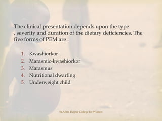 Protein Energy Malnutrition | PPTX