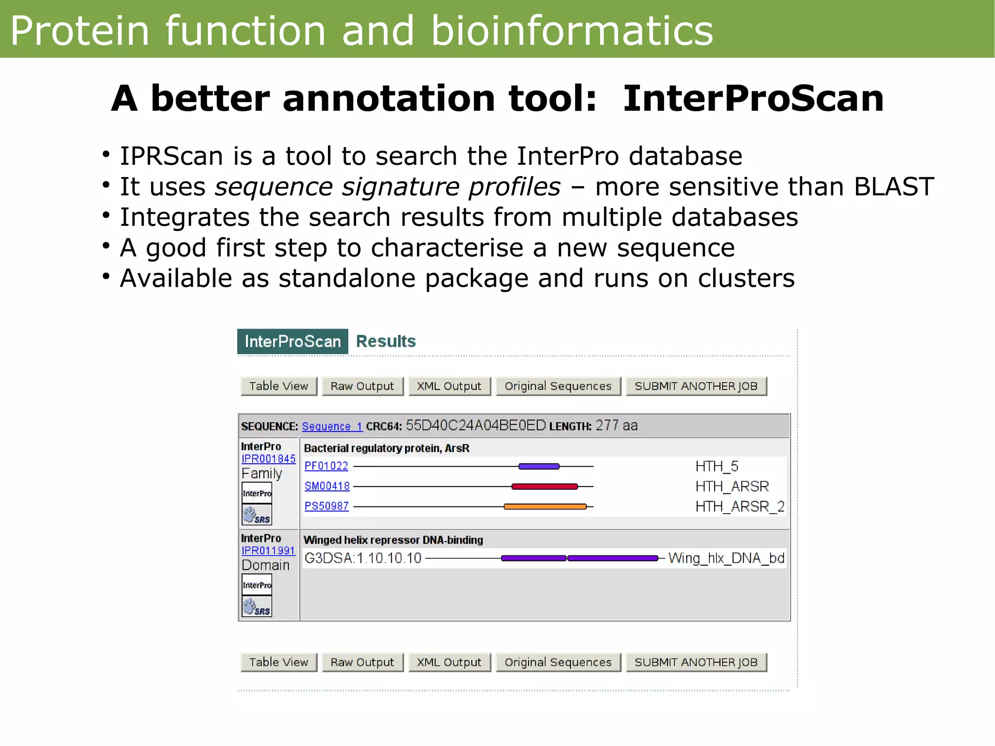 Protein function and bioinformatics | PDF