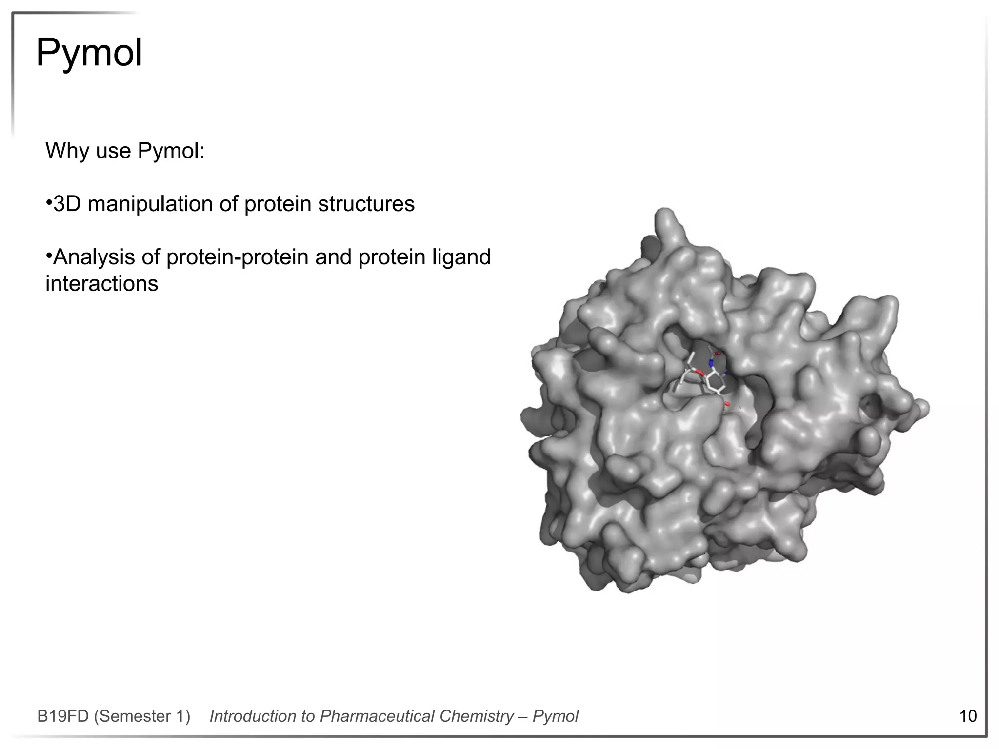 Protein Molecule Interactions Pymol Ppt Chemistry Science