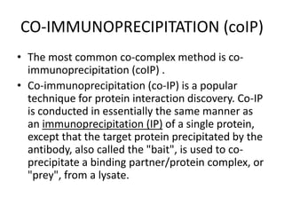 Protein protein interactions | PPTX