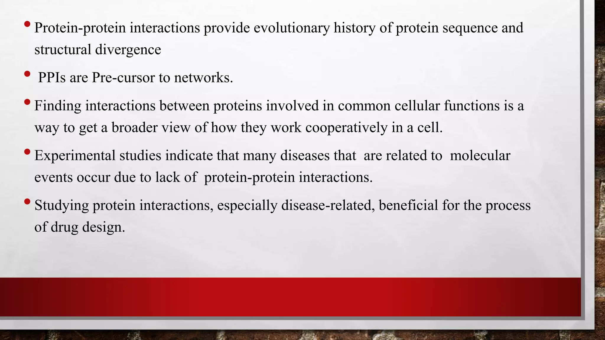 Protein protein interactions | PPTX