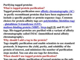 Protein-Purification and strategy to purify proteins | PPT