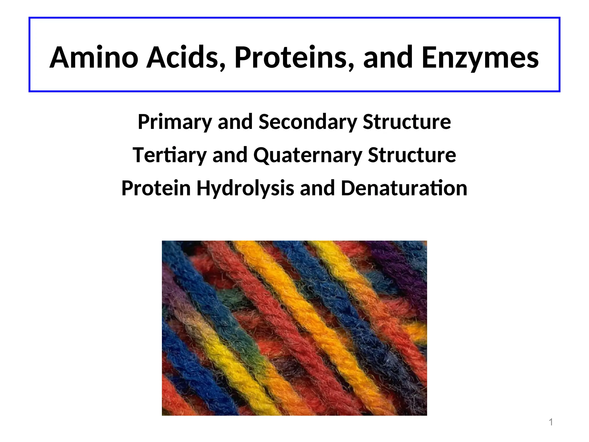 protein-structure.ppt protein structures | PPT