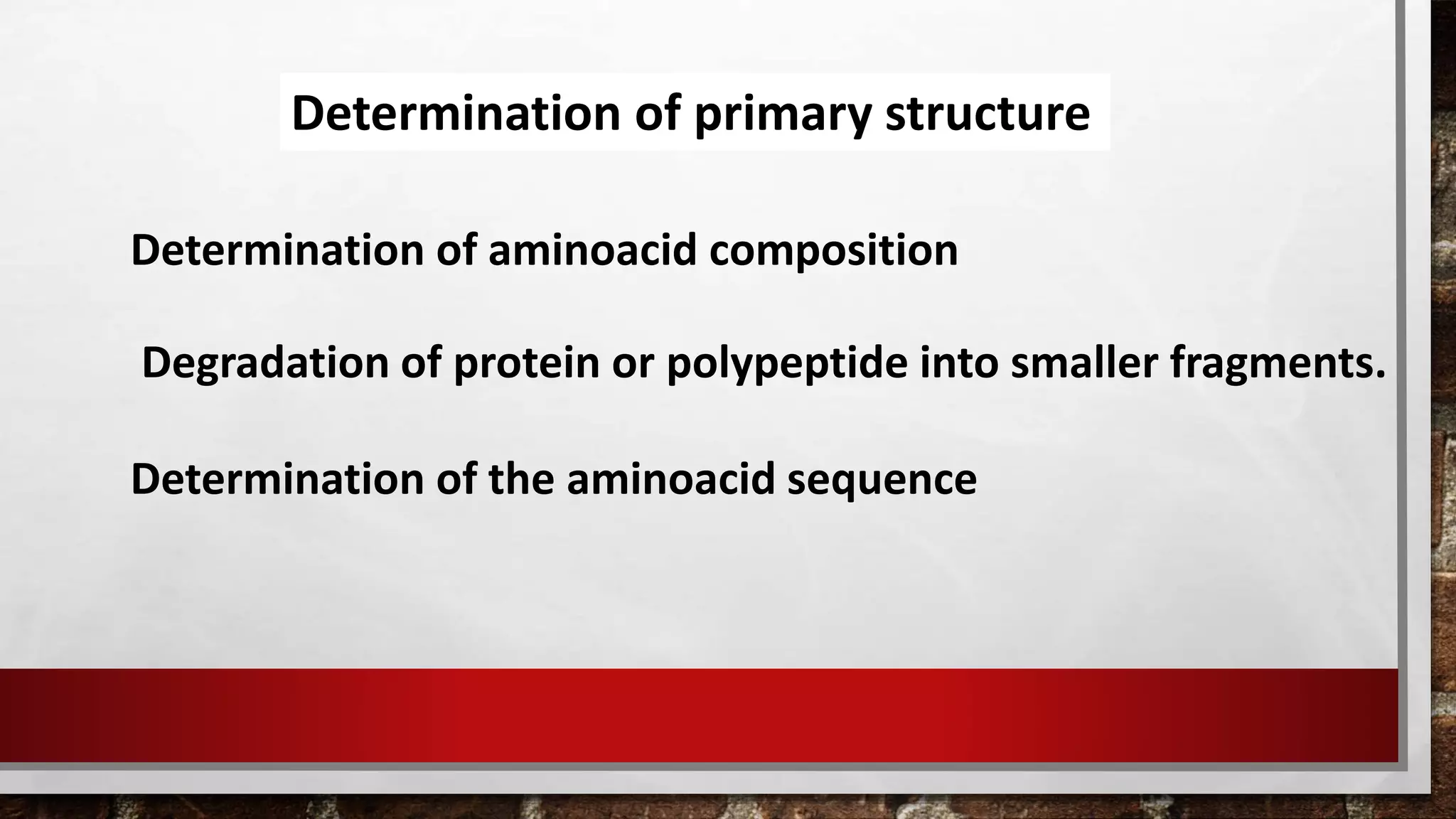 Protein structure determination | PPTX