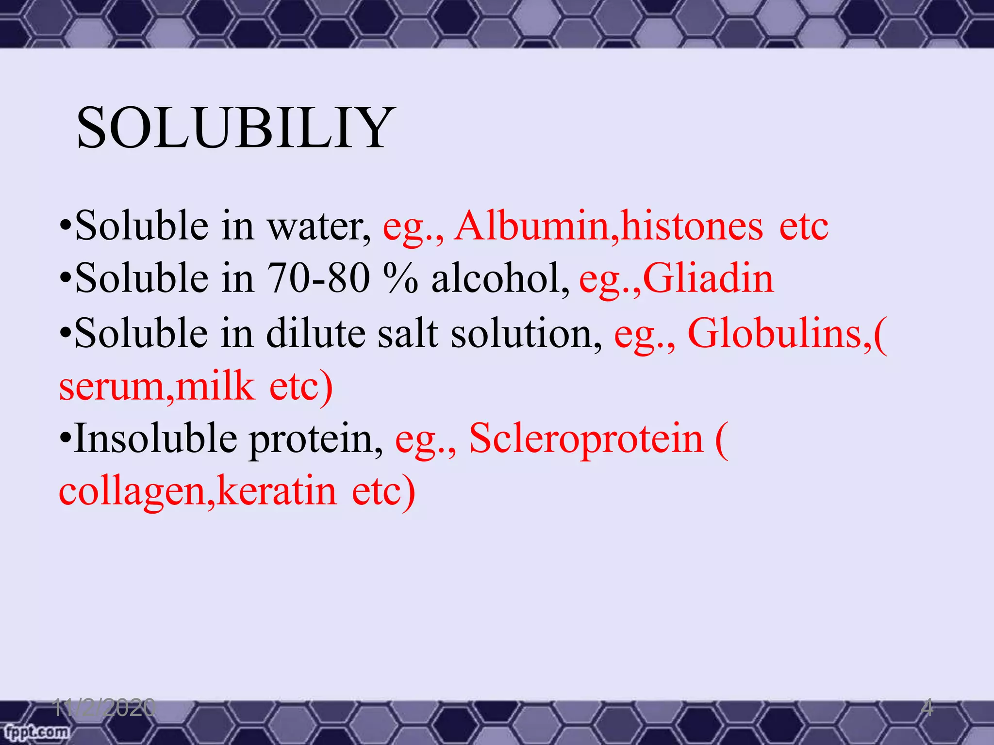 Protein ( introduction, classification, properties, structure ...