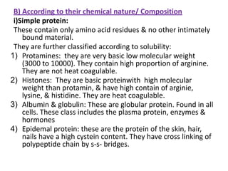 Protein & Biochemical Role part 2 | PPT