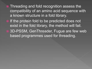 Protein 3 d structure prediction | PPTX