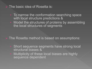 Protein 3 d structure prediction | PPTX