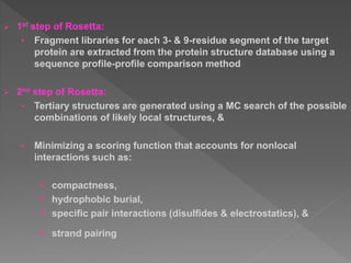 Protein 3 d structure prediction | PPTX