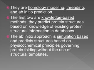 Protein 3 d structure prediction | PPTX