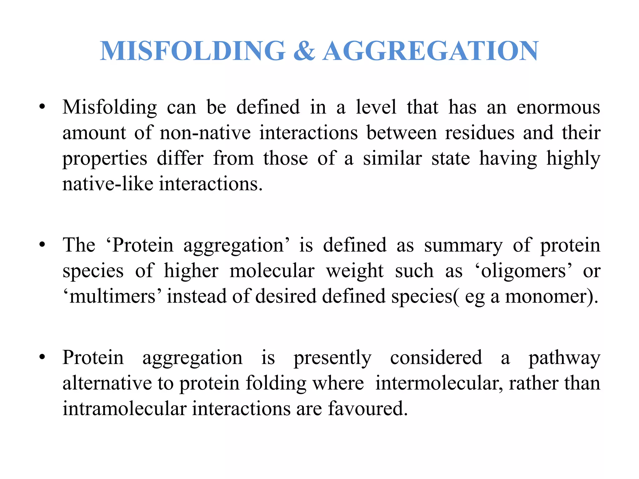 Protein aggregation | PPTX