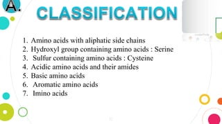 PROTEIN,AMINO ACID AND NULEIC ACID_UNIT 1 | PPT