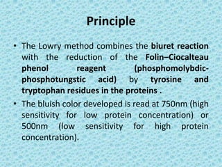 Protein analysis | PPTX