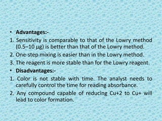 Protein analysis | PPTX