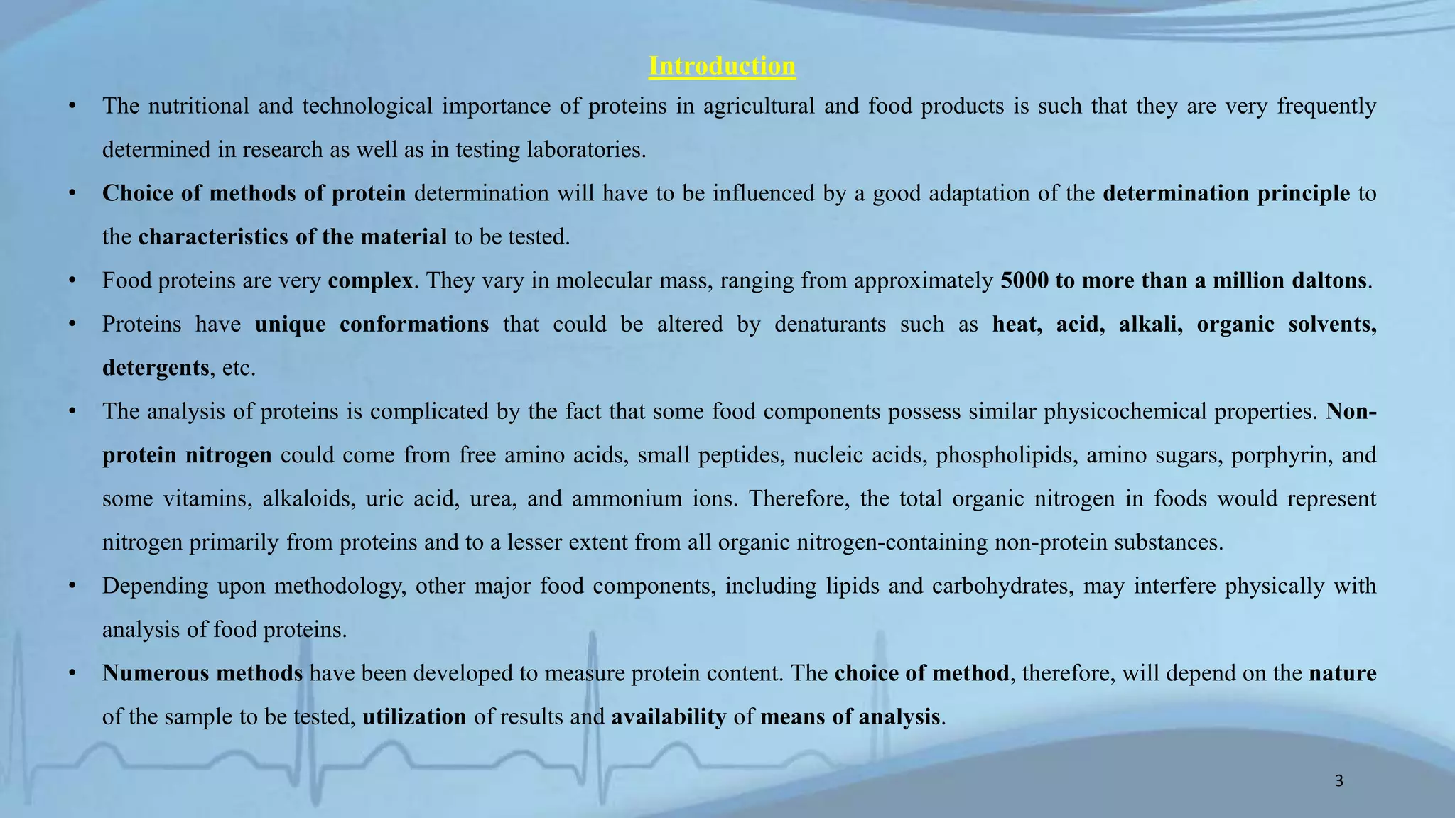 Protein analysis | PPTX