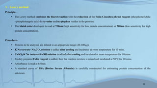 Protein analysis | PPTX