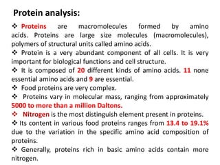 Protein analysis | PPTX