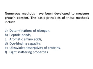 Protein analysis | PPTX