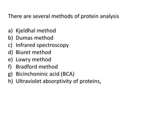 Protein analysis | PPTX