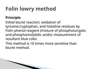 PROTEIN ANALYSIS and its methods to test.pptx