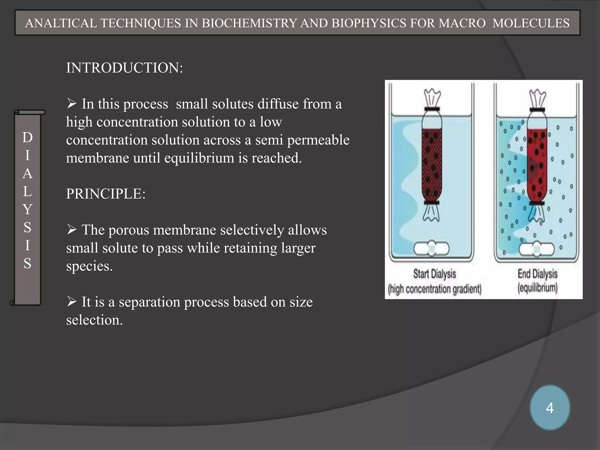 ANALYTICAL TECHNIQUES IN BIOCHEMISTRY AND BIOPHYSICS FOR MACRO ...