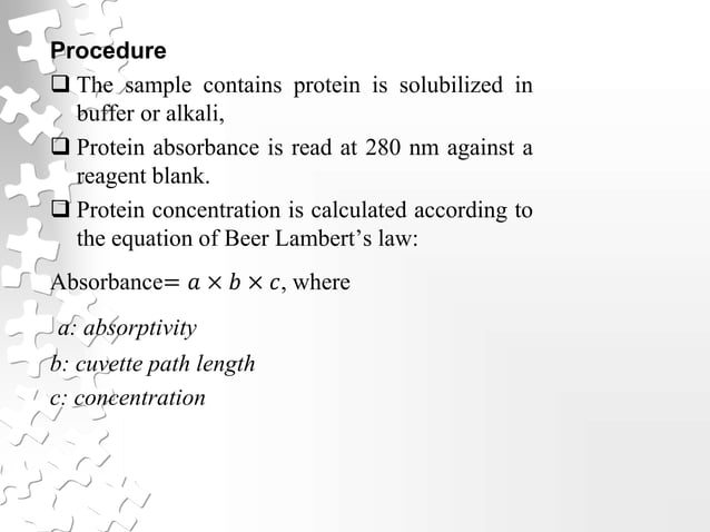 Protein Analysis Methods.pptx | Chemistry | Science