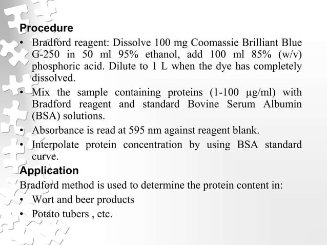Protein Analysis Methods.pptx | Chemistry | Science