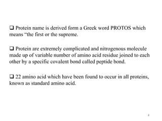 Protein and its classification | PPT