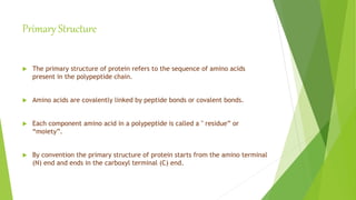 Protein and it's structure and functions | PPT