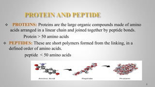 Protein and peptide delivery (monika) | PPTX